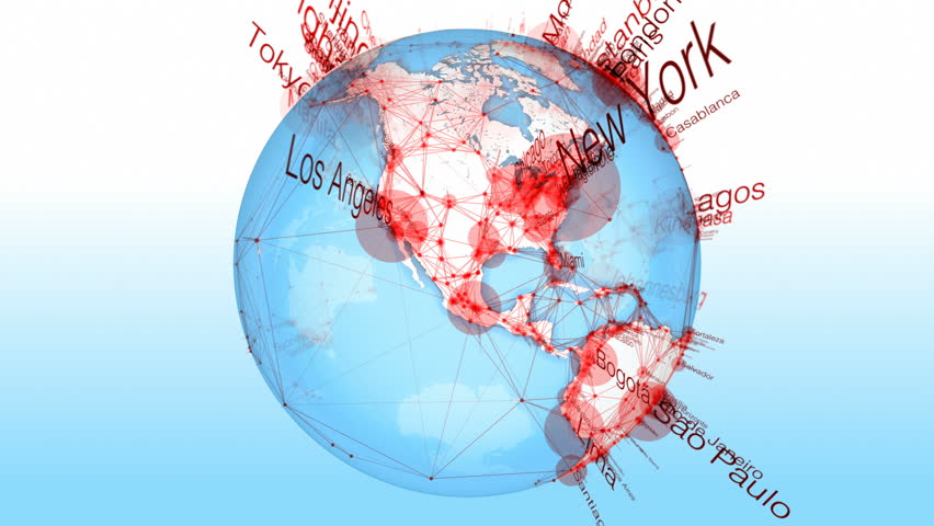 Cities World Network. Loops: 0:00-42:00, Stock Footage Video (100% ...