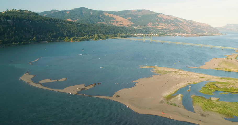 Panoramic View of Columbia River Gorge landscape image - Free stock ...