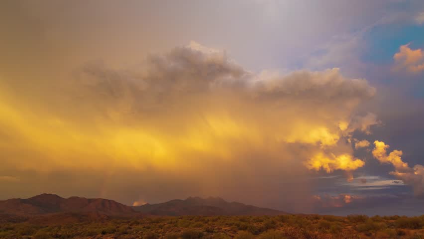Four peaks landscape out of the desert in Arizona image - Free stock ...