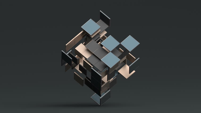 Abstract 3d Rendering of Rotating Stock Footage Video (100% Royalty ...