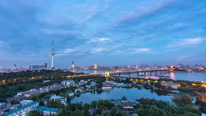 Cityscape view of Wuhan from the tower image - Free stock photo ...