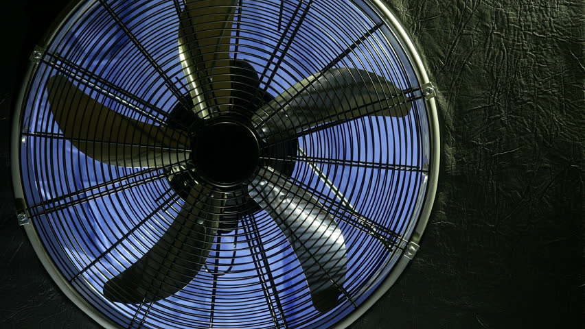 Slow Rotating Ventilation Fan. 4k Stock Footage Video (100% Royalty ...
