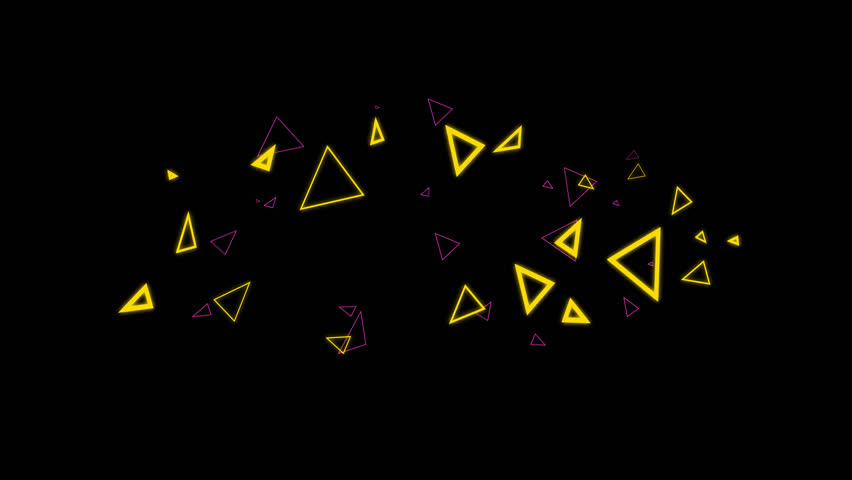 Wonderful Animated Triangles Geometric Shape Stock Footage Video (100% ...