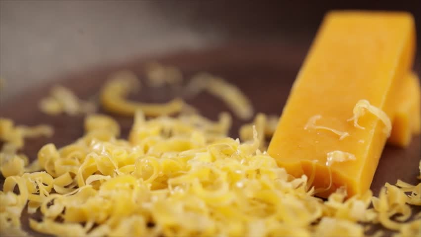 Cheese Shavings are Melting in Stock Footage Video (100% Royalty-free ...