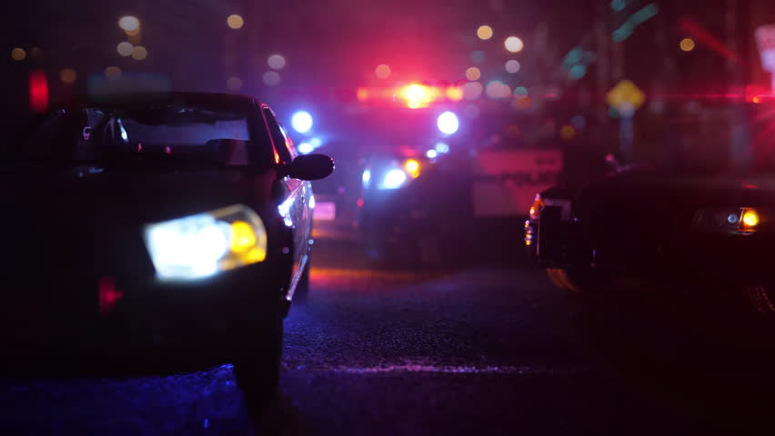 Police Patrol Car at Scene Stock Footage Video (100% Royalty-free ...