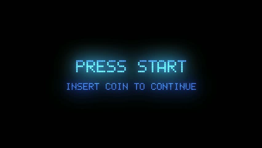 A 4k Classic Try Again Screen. 8-bit Retro Style. 스톡 동영상 비디오 17618071 ...
