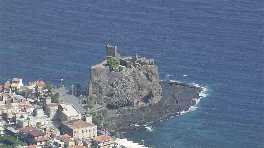 AERIAL Italy-Aci Costello And Aci Trezza 2007: Aci Castello Stock ...