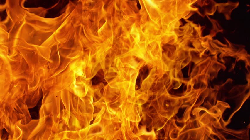 Fire Flames in Super Slow Stock Footage Video (100% Royalty-free ...