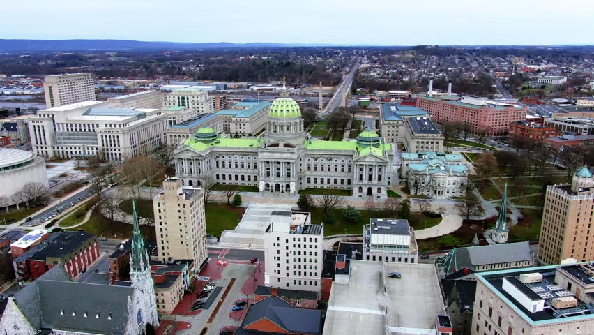 Aerial View of Harrisburg, Pennsylvania image - Free stock photo ...