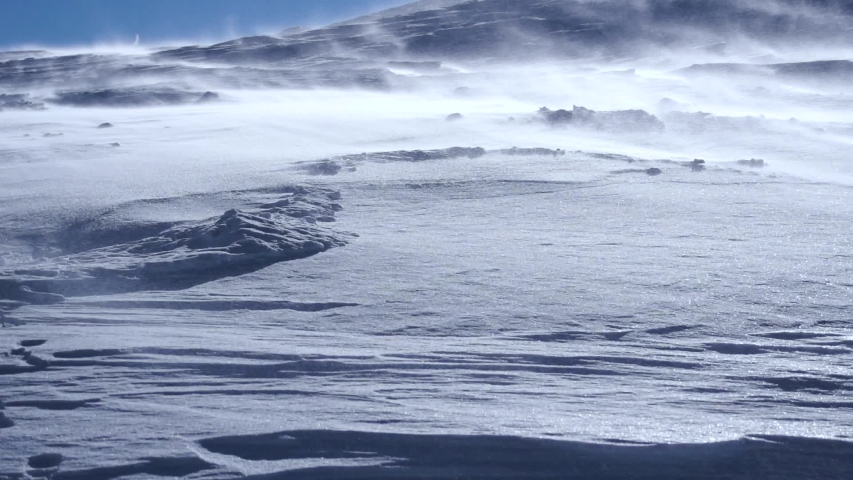 Snow is Flying Through the Stock Footage Video (100% Royalty-free ...