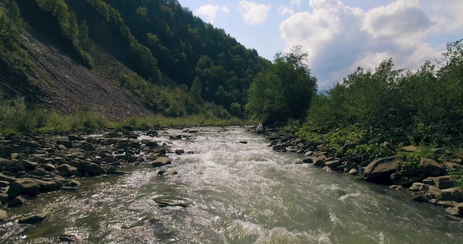 River carving a landscape through the valley image - Free stock photo ...