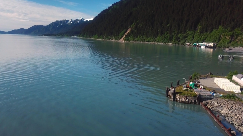 Aerial view of Seward, Alaska Bay image - Free stock photo - Public ...