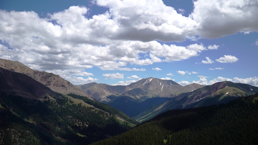 Clouds over the lake and mountains in Colorado image - Free stock photo ...