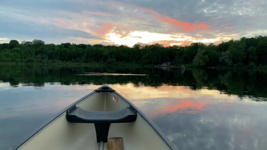 Canoe in a calm lake image - Free stock photo - Public Domain photo ...