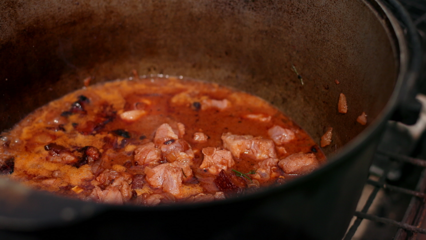 Meats cooking in a large pot image - Free stock photo - Public Domain ...