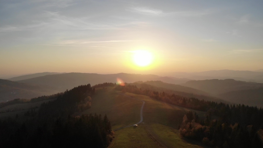 Sunset over the Mountains in Slovakia image - Free stock photo - Public ...