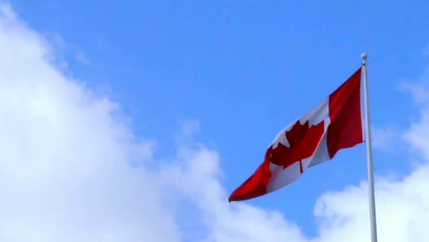 Canada Flag, HQ Animated On An Epic Background, Neutral Stock Footage ...
