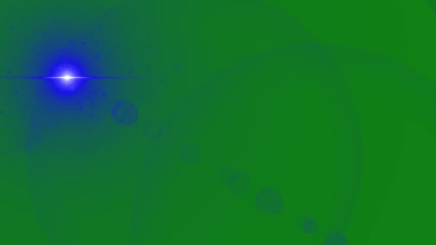 Red Lens Flare Animation On Green Screen. Light Effect. Stock Footage ...