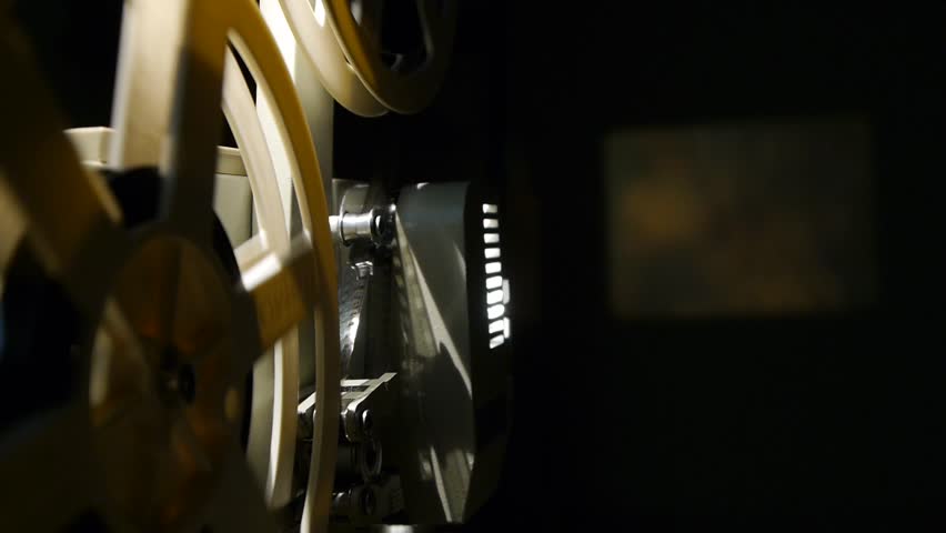 Movie Projector Animation Loop. Animation Of A Loop-able Realistic 3D ...