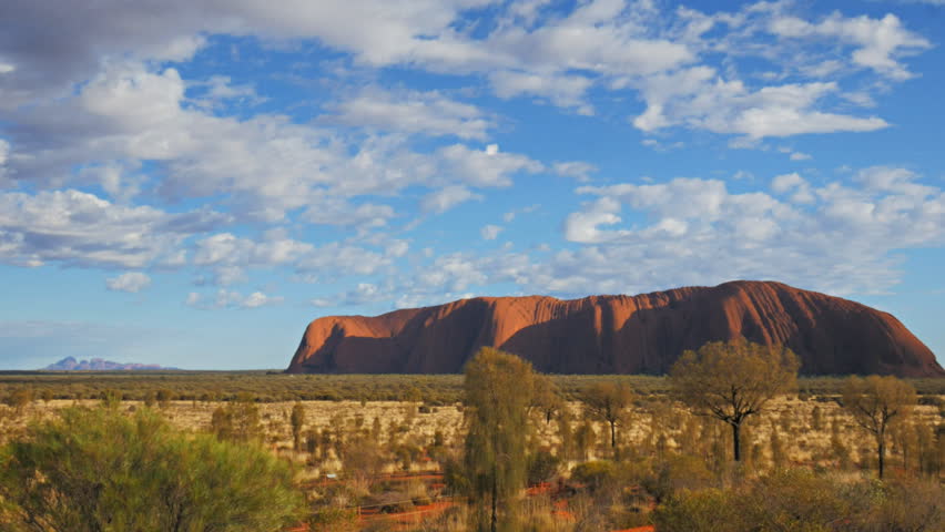 YULARA, AUSTRALIA - JUNE 17 2015: A Close Up Of Uluru/ayers Rock In ...