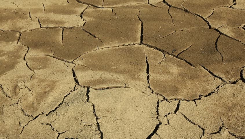 ULTRA HD 4K Closeup, Detail Of Dry Ground, Mud Barren Terrain, Concept ...