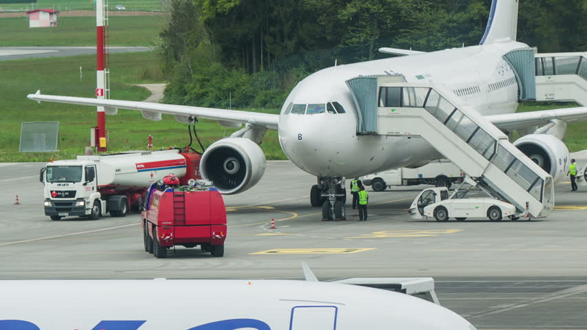 Slovenia, Brnik - March 2015: Stock Footage Video (100% Royalty-free ...