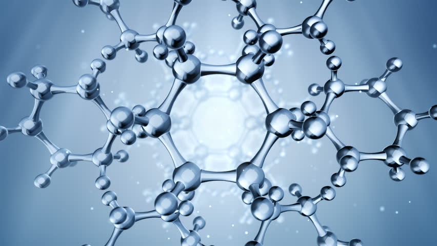4K Complex Molecule Structure 4K UHD 3840 X 2160 Ultra High Definition ...