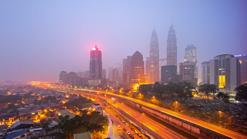 Time Lapse Of Sunrise In Kuala Lumpur, Malaysia. High Quality, Ultra HD ...