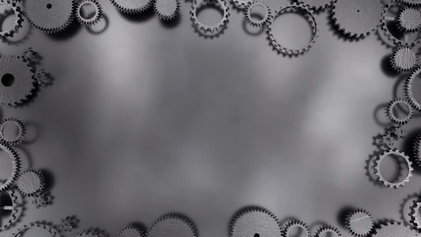 Gear Cogs Border Rotating System Gearbox Watch Mechanism Stock Footage ...