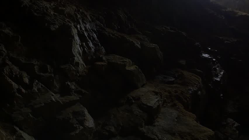 The Forgiveness Grotto, Qannoubine Valley. CU Pan-left On The ...