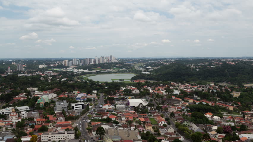 AERIAL- Curitiba Panorama, Curitiba, Brazil Stock Footage Video 7742335 ...