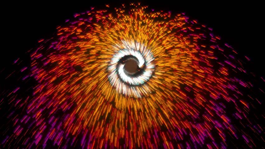 Fireworks Pinwheel Catherine Wheel Celebration Stock Footage Video (100 ...