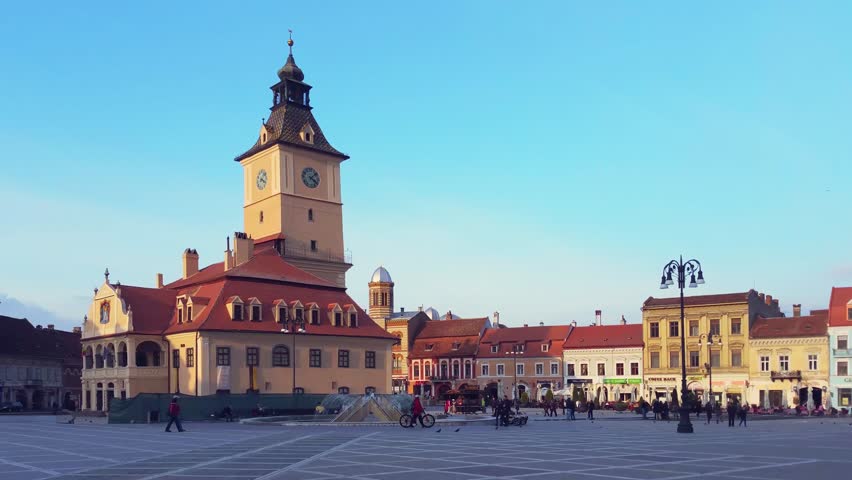 Beautiful City To Visit, Brasov, Romania Stock Footage Video 5145581 ...