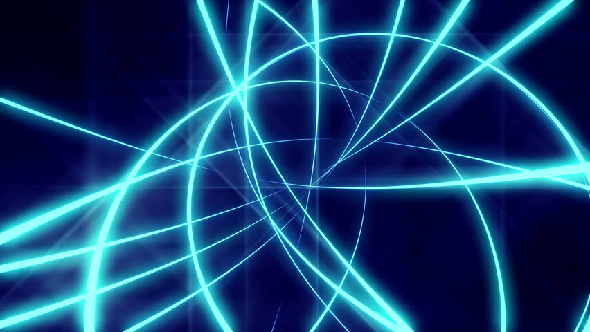 Video stock a tema Blue Neon Laser Lights Animated (100% royalty free ...