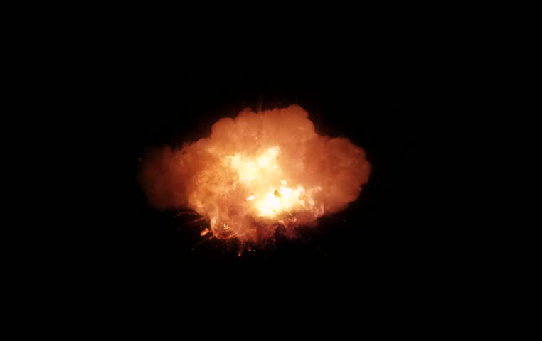 Realistic Explosion And Blasts With Alpha Channel. VFX Element. Stock ...