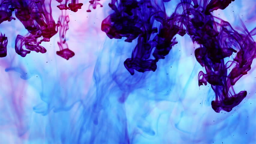 Stock video of colored ink dropped in water on | 13135313 | Shutterstock