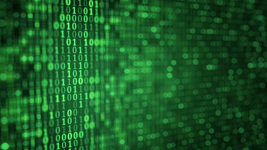 Green Information Technology Loopable Background Stock Footage Video ...