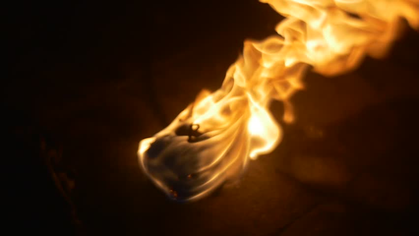 Extreme Close-up Of Fire, Slow Motion Stock Footage Video 2122733 ...