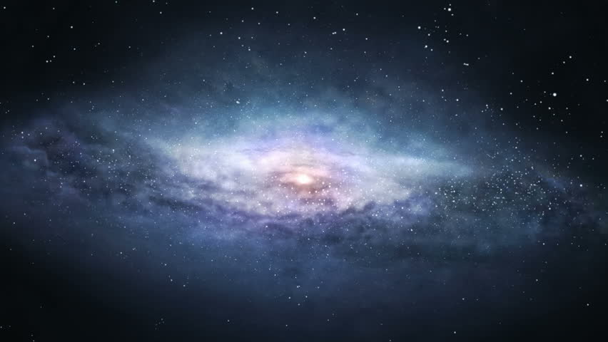 Colorful Space Background. Loopable. Glowing Galaxies, Comets And Stars ...