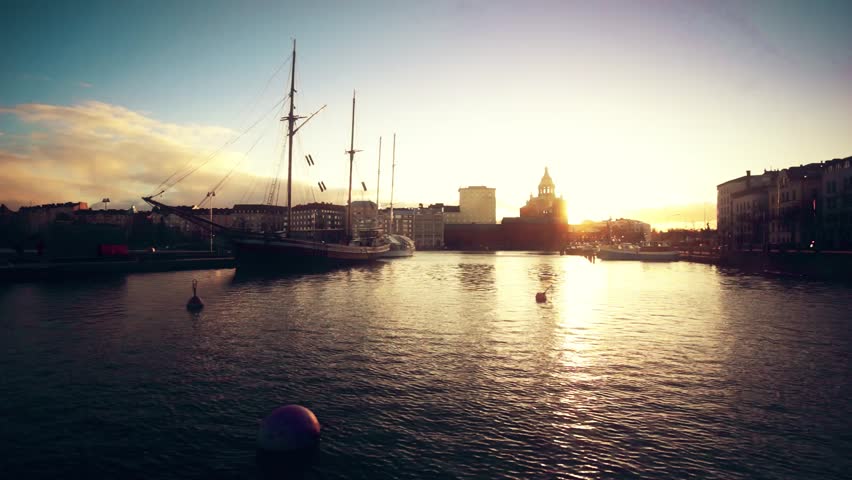 Stock video of helsinki landscape on sunset | 13793063 | Shutterstock
