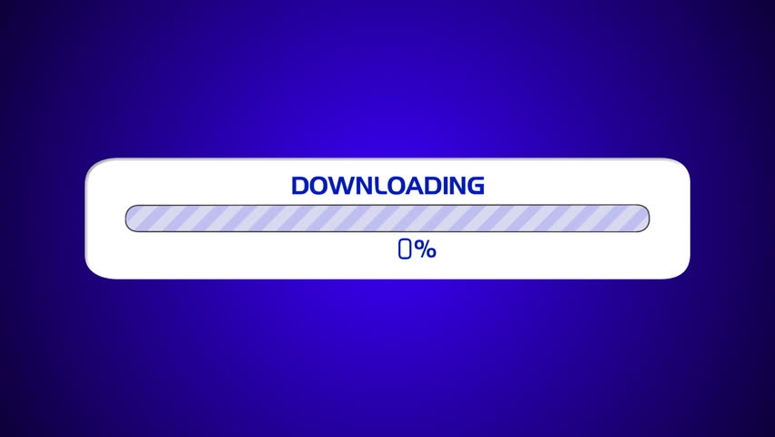 Downloading Computer Screen Graphic Animation. Stock Footage Video ...