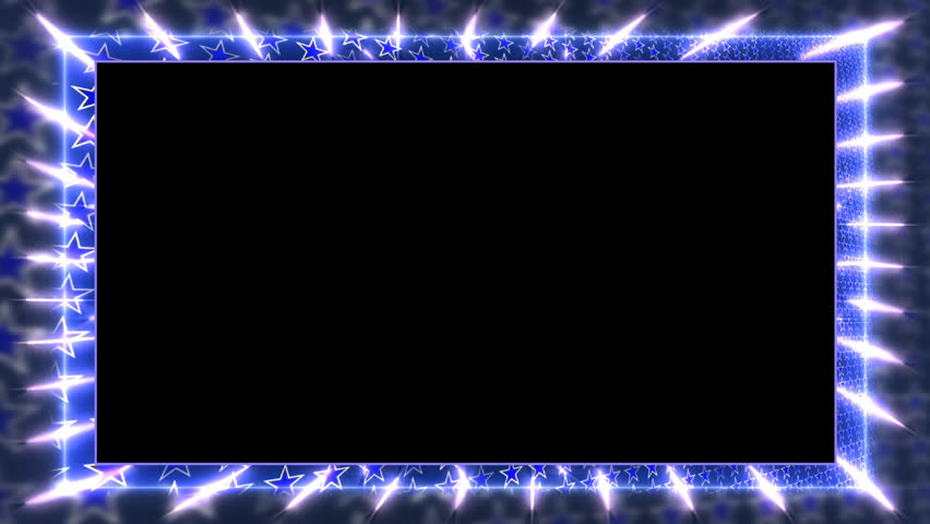 Blue Animation Frame with a Stock Footage Video (100% Royalty-free ...