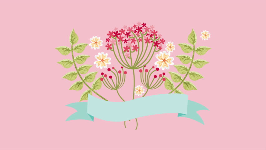 Beautiful Flower Design, Video Animation Stock Footage Video (100% ...