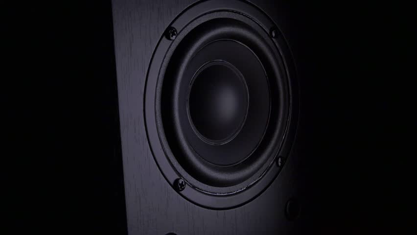 Closeup At Moving Sub-woofer. Speaker Part. Stock Footage Video 2907814 ...