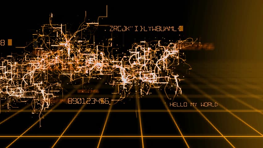 High Tech Abstract Animation Background Stock Footage Video (100% ...