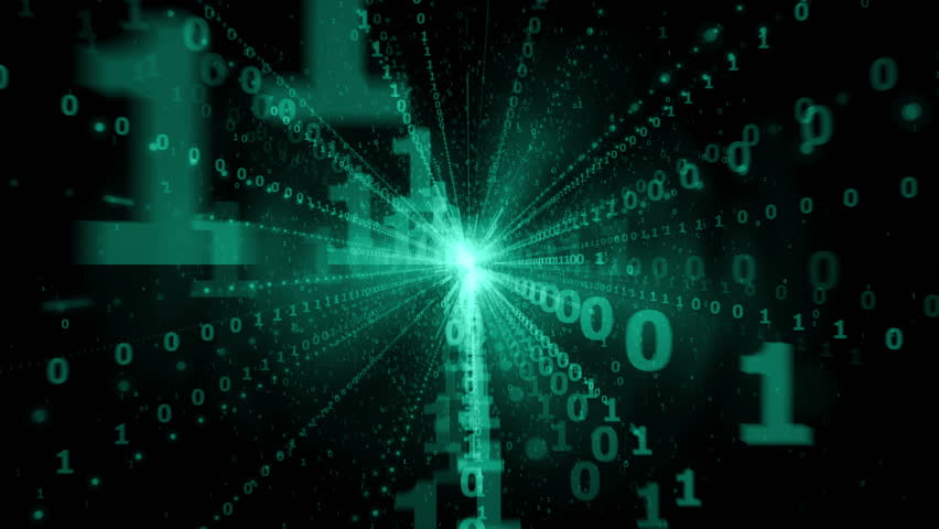 digital information explosion in cyberspace, binary streams 的库存视频影片 ...