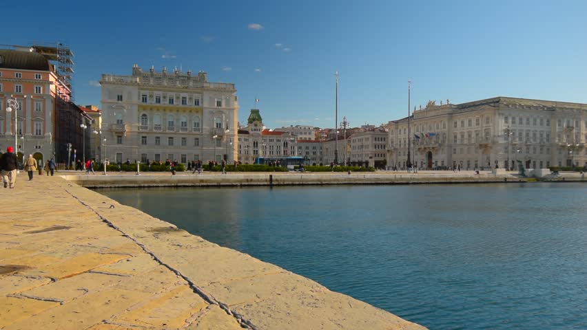 Trieste, Italy. View On the Stock Footage Video (100% Royalty-free ...
