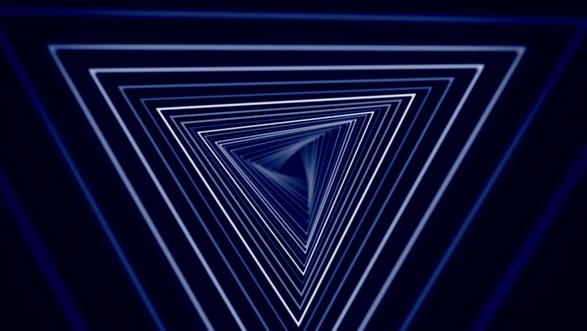 Abstract Audio Visualizer Glowing Triangle Meters. High Definition ...
