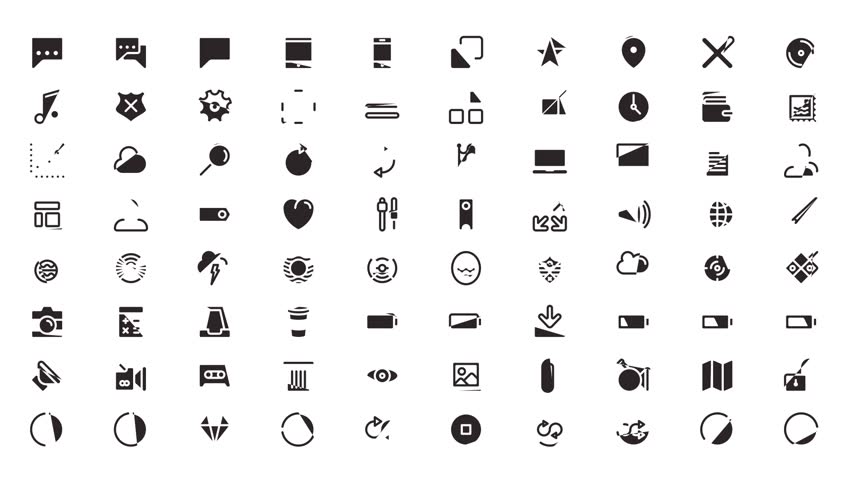 Icon Pack Volume 2 Icon Stock Footage Video (100% Royalty-free ...