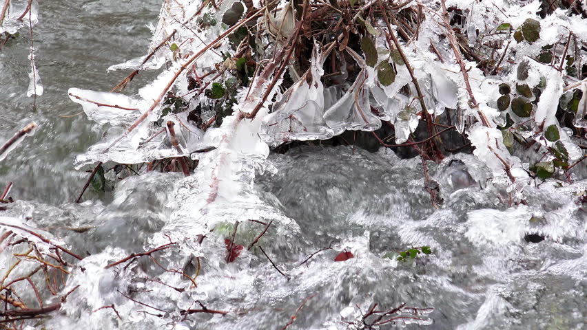 Stock video of a beautiful crystal clear river flows | 15492253 ...